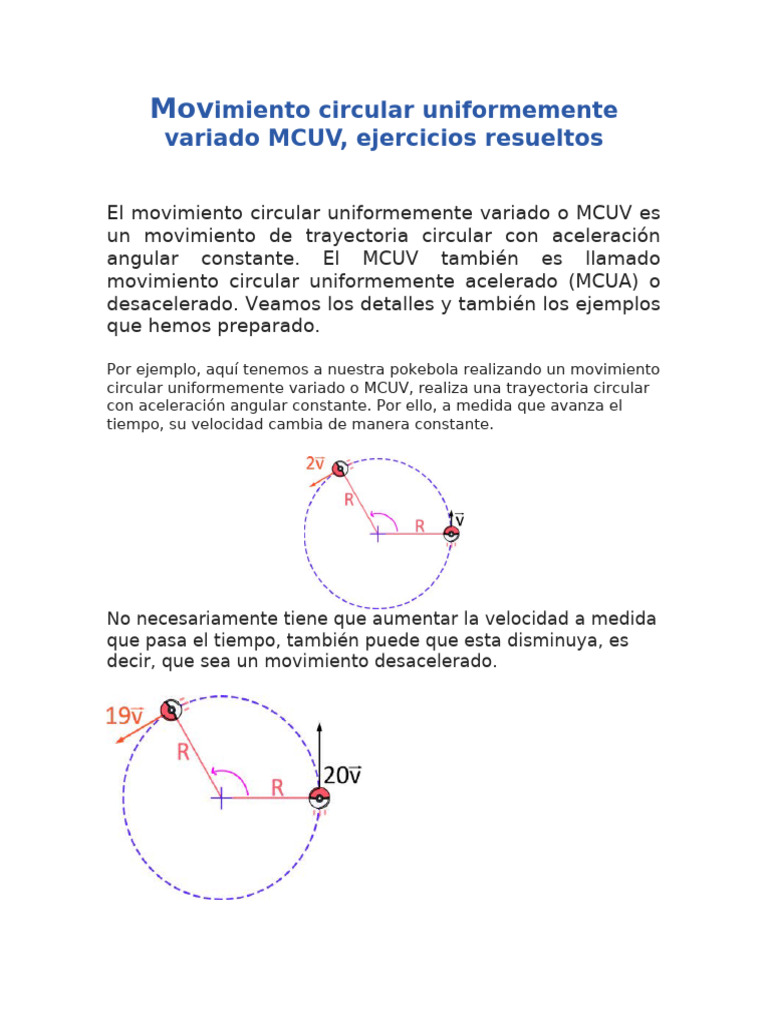 CLASS. 2. MCUV TEORICO 2025 | PDF | Velocidad | Aceleración