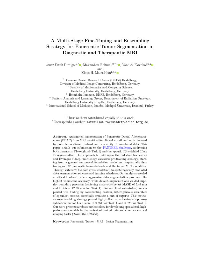 Mic Dkfz Method | PDF | Medical Imaging | Magnetic Resonance Imaging
