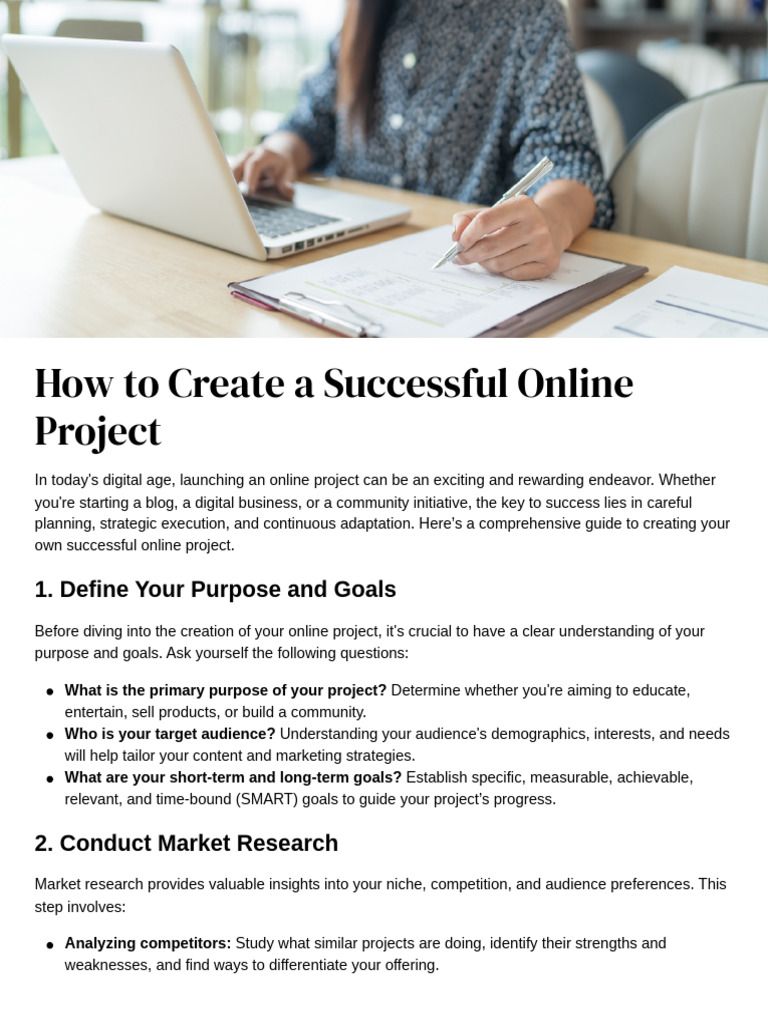 How to Create a Successful Online Project | PDF | Social Media ...