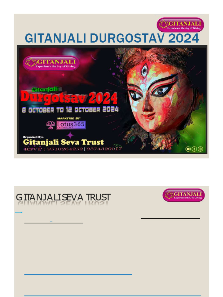 Gitanjali Durga Puja 2024 in Ahmedabad | PDF | Hindu Worship ...