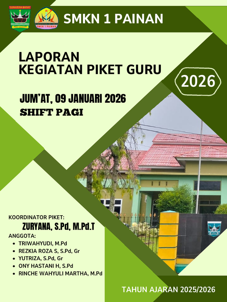 Laporan Piket Harian Guru SMKN 1 Painan | PDF