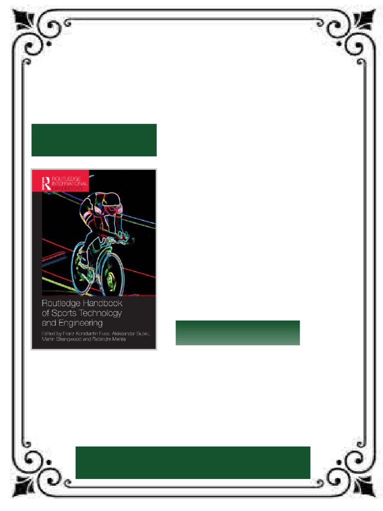 Routledge Handbook of Sports Technology and Engineering 1st Edition Franz Konstantin Fuss ...