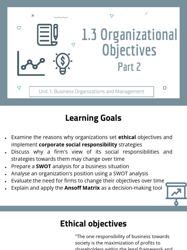 Ethical Objectives and CSR in Business | PDF | Corporate Social ...