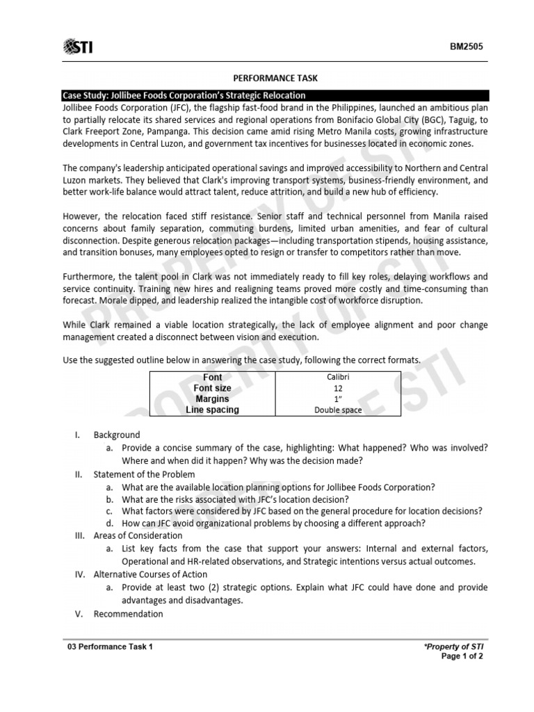 CASE-STUDY-1 | PDF | Metro Manila | Business