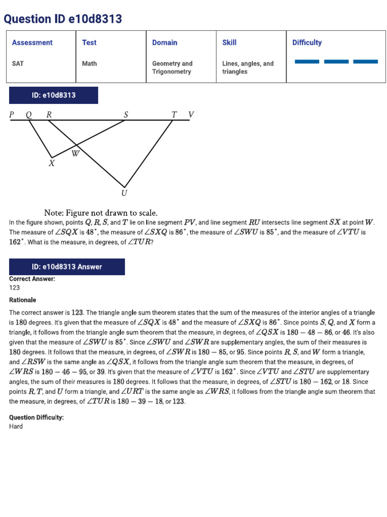 SAT Angles Hard | PDF