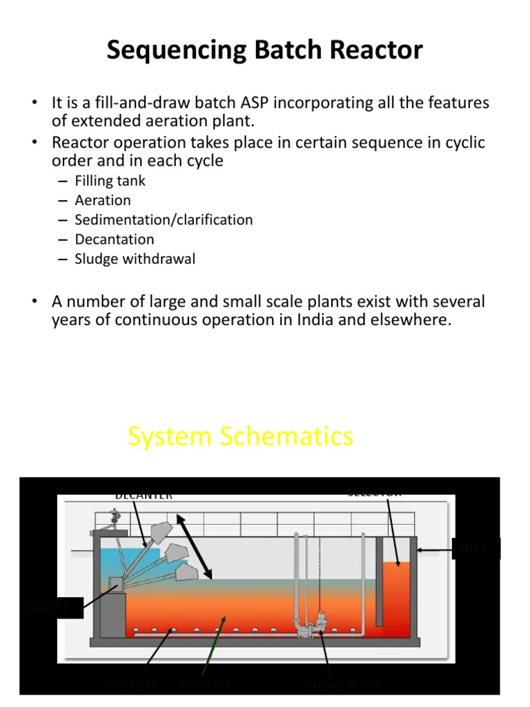 Sequential Batch Reactor | PDF | Environmental Technology ...