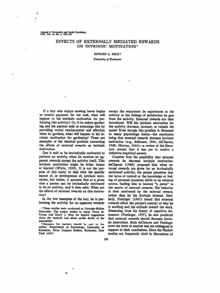 A_Deci (1971) | PDF
