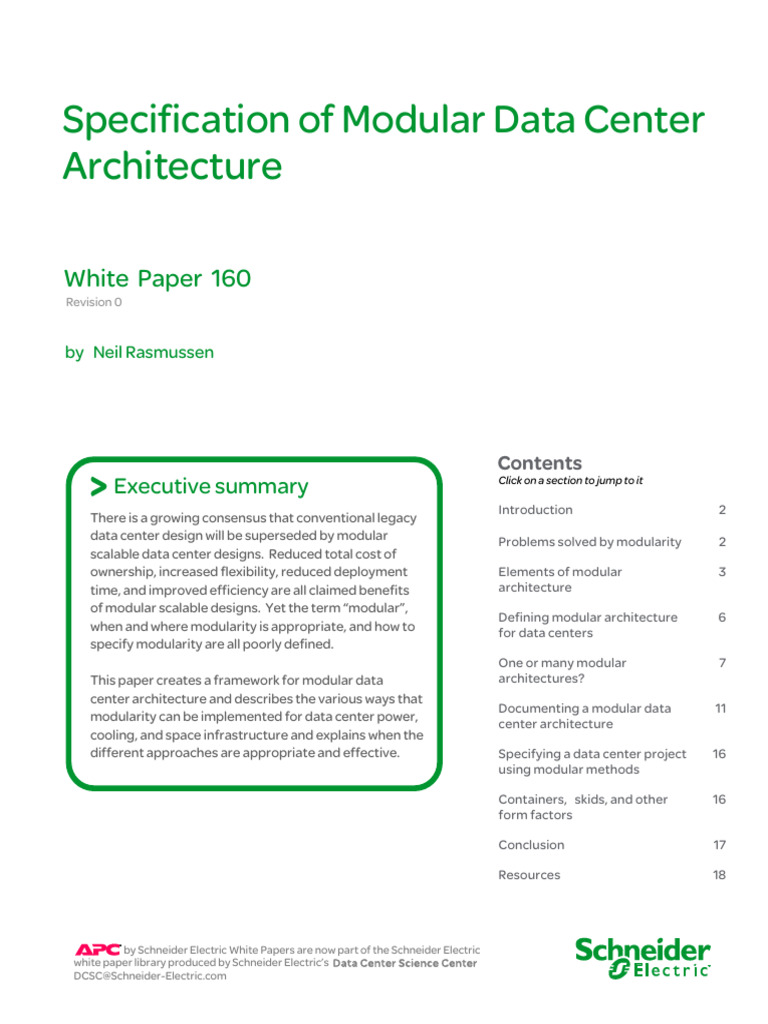 Modular Data Center Architecture Guide | PDF | Data Center | Modular ...