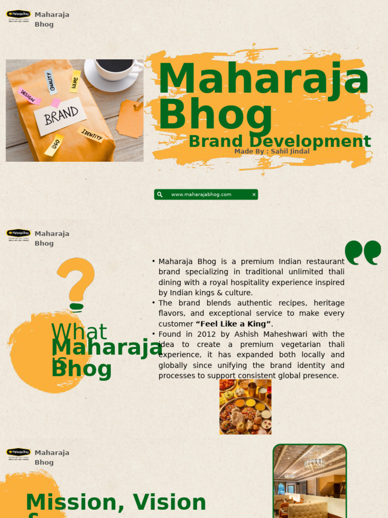 Maharaja Bhog: Premium Thali Dining Experience | PDF | Menu | Restaurants
