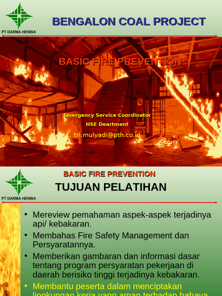 Basic Fire Training BCP Safety Training | PDF