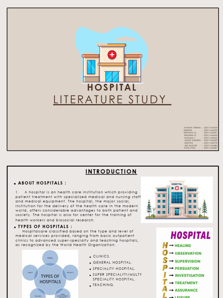 Types and Functions of Hospitals | PDF | Hospital | Zoning