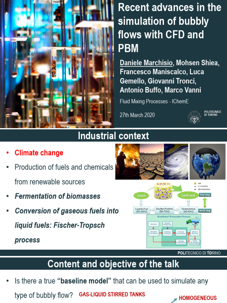 Recent Advances in the Simulation of Bubbly Flows With CFD and PBM ...