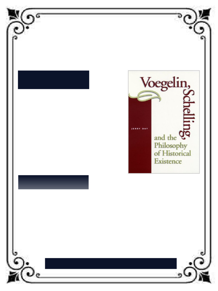 Voegelin Schelling and the Philosophy of Historical Existence 1st ...