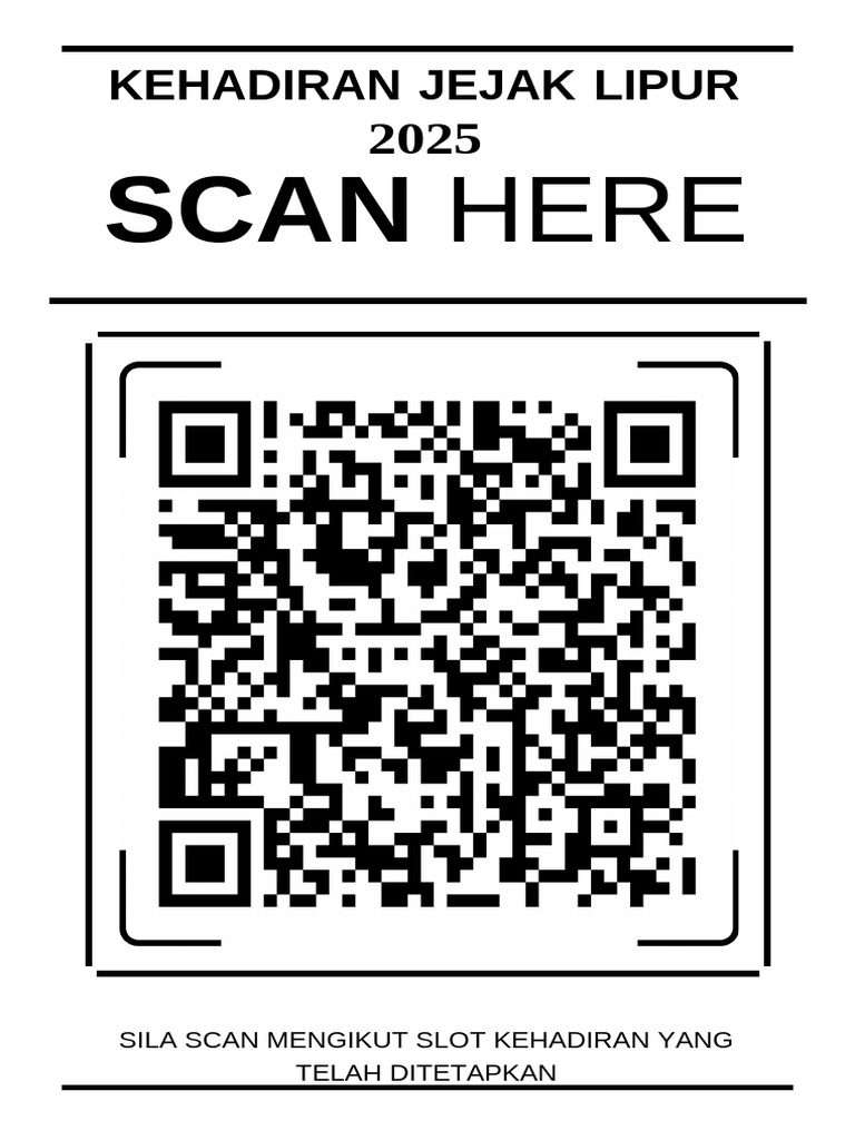Cream and Green Modern Simple Scan Here to Payment QR Code A4 Document ...