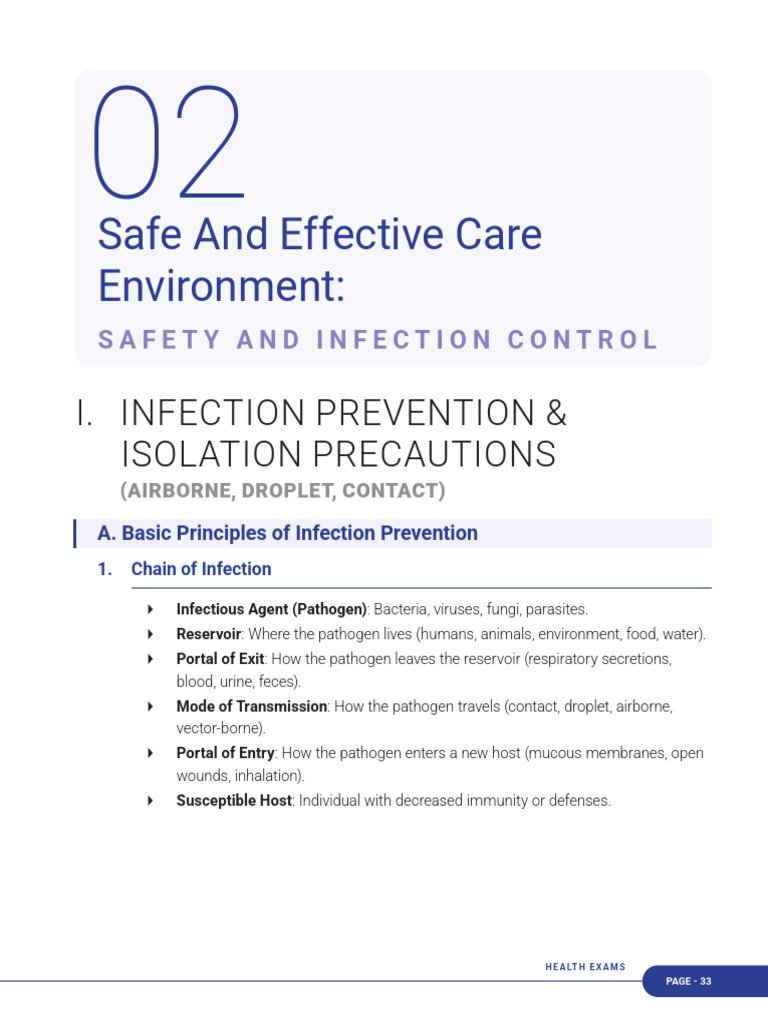 Infection Control and Isolation Guidelines | PDF | Infection | Personal ...