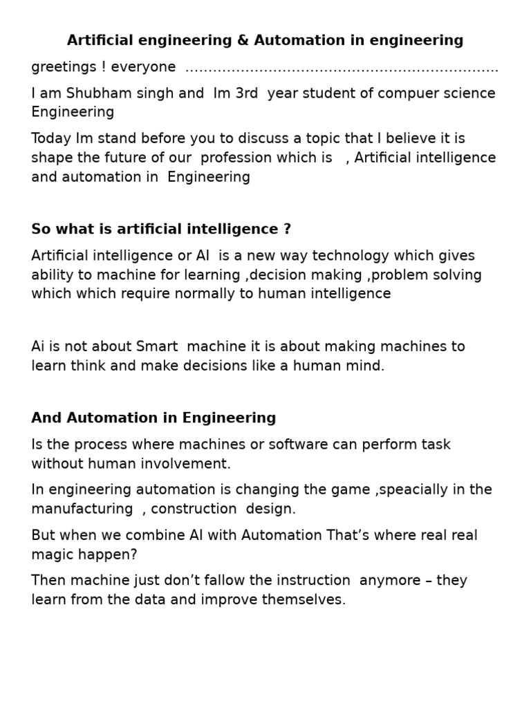 Artificial Engineering | PDF | Artificial Intelligence | Intelligence ...