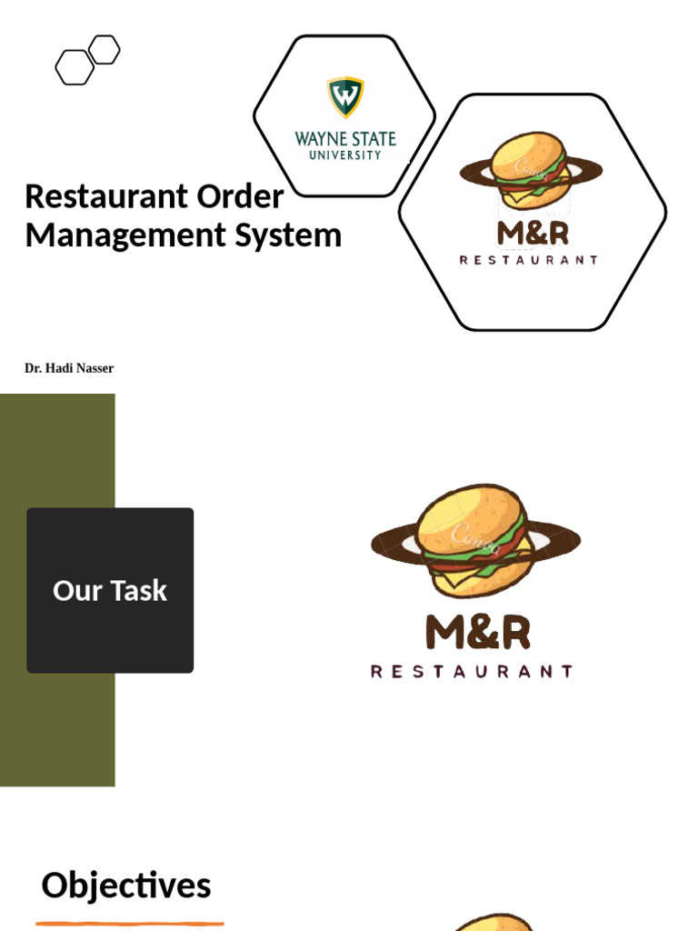 Restaurant Order Management System Overview | PDF