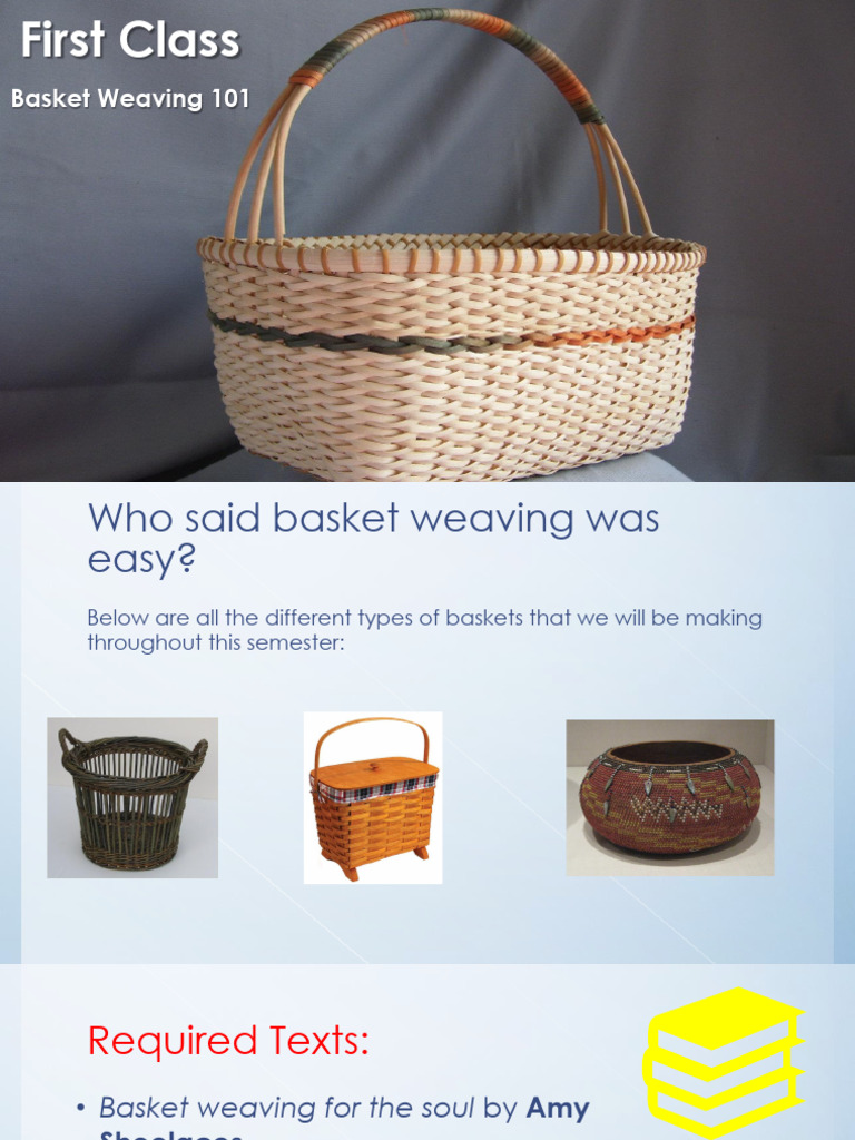 Beginner Basket Weaving Course Guide | PDF
