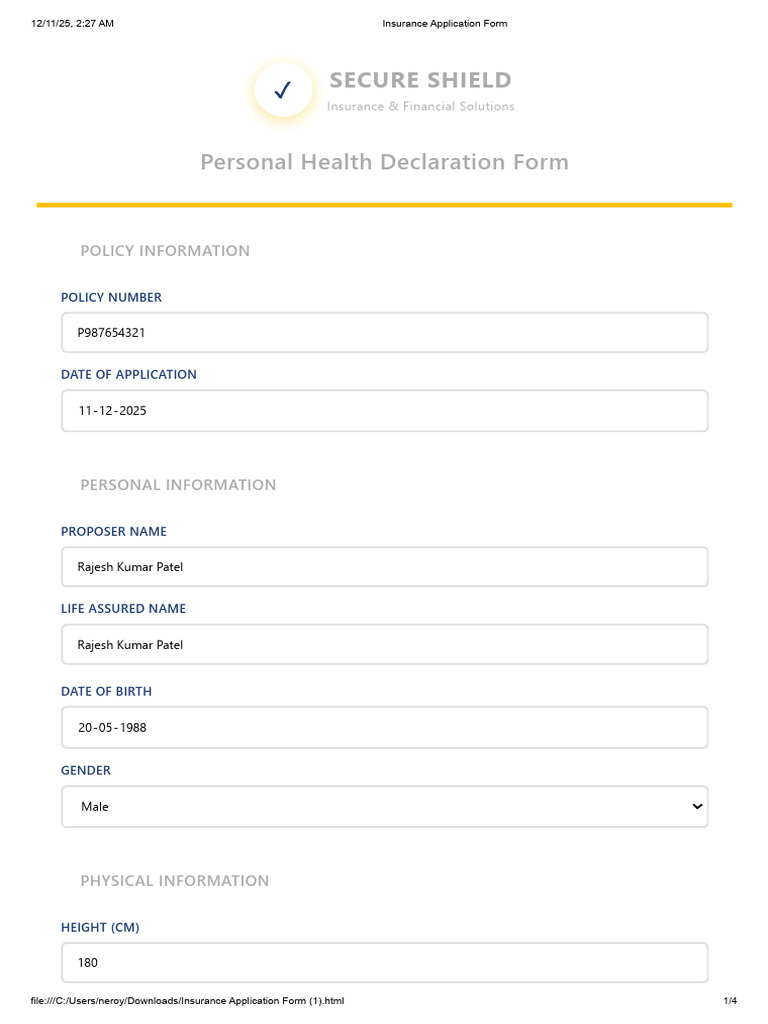 Application Form 2 | PDF