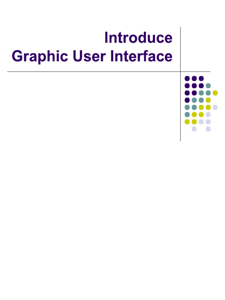 Gui Component | PDF