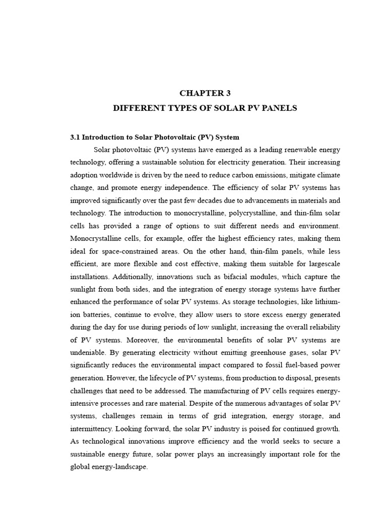 CHAPTER 3 | PDF | Photovoltaics | Solar Power