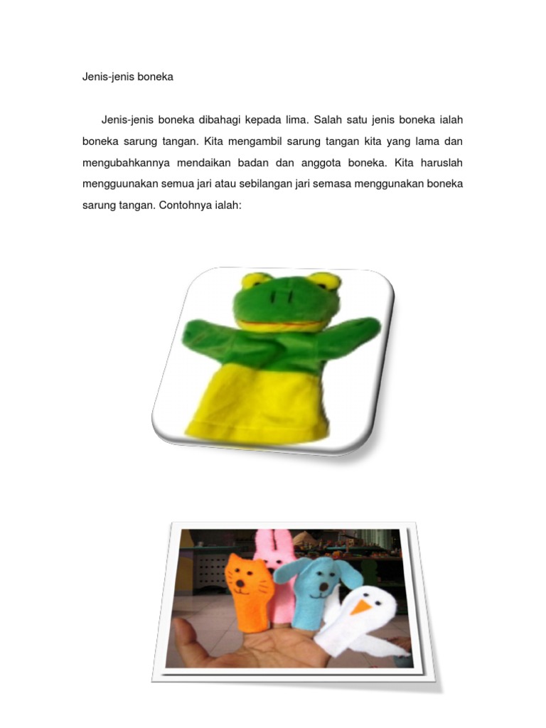 Jenis Boneka | PDF