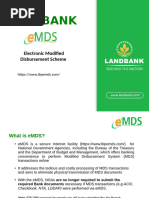 GSIS Payments via LANDBANK eMDS Guide | PDF | Banks | Cheque