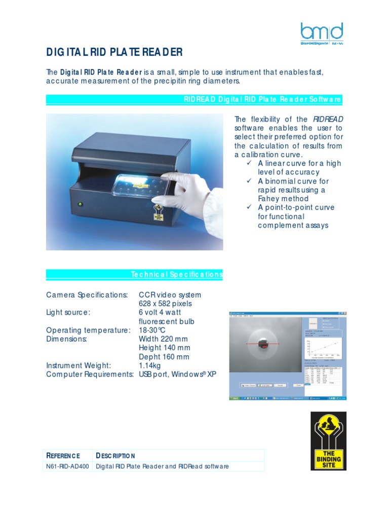 RID Plate Reader | PDF