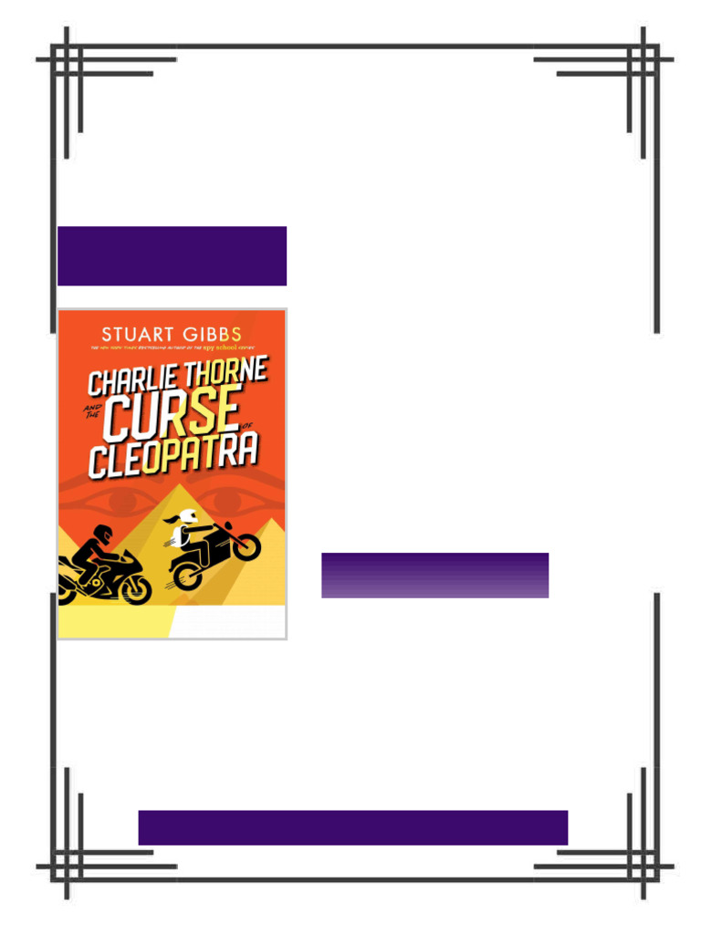 Charlie Thorne And The Curse Of Cleopatra First Edition Stuart Gibbs ...