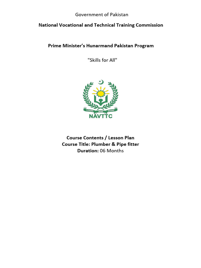 Plumber & Pipe Fitting Course Overview | PDF | Pipe (Fluid Conveyance ...