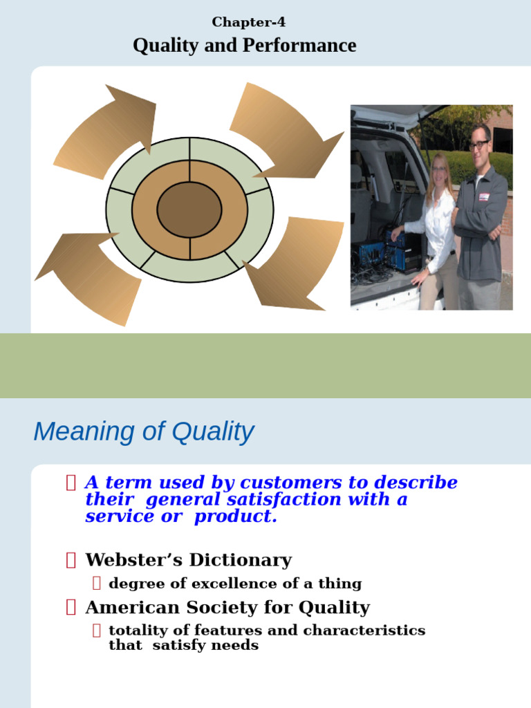 Chapter 4 OM (1) | PDF | Customer | Quality Management