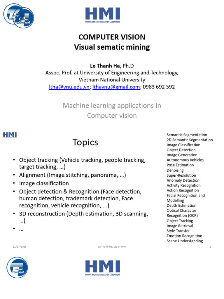 Computer Vision - Visual Semantic Mining | PDF