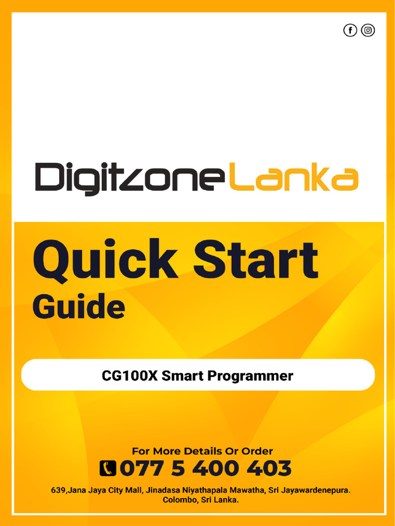 CG100X Programmer 1 | PDF