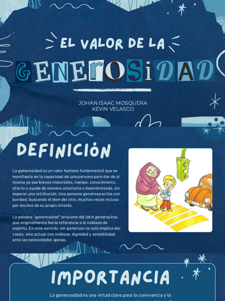 Importancia y características de la generosidad | PDF | Egoismo ...