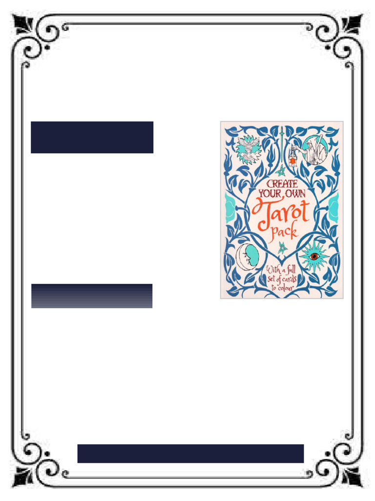 Create Your Own Tarot Deck With a Full Set of Cards to Color 2nd Edition Alice Ekrek eBook ...