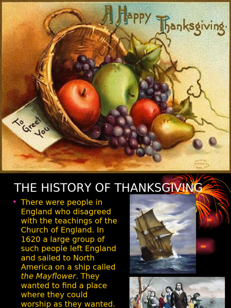 History of Thanksgiving Origins | PDF