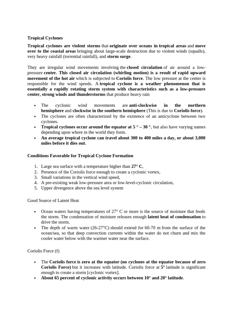 Tropical Cyclones | PDF | Tropical Cyclones | Cyclone