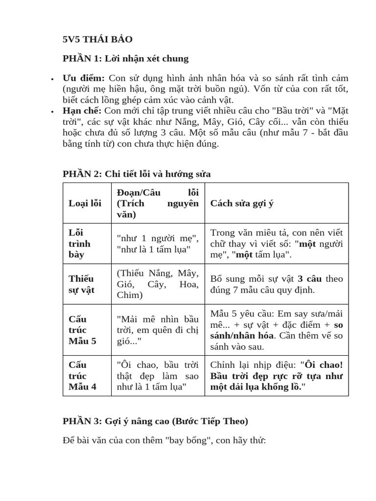 5V5 THÁI BẢO | PDF