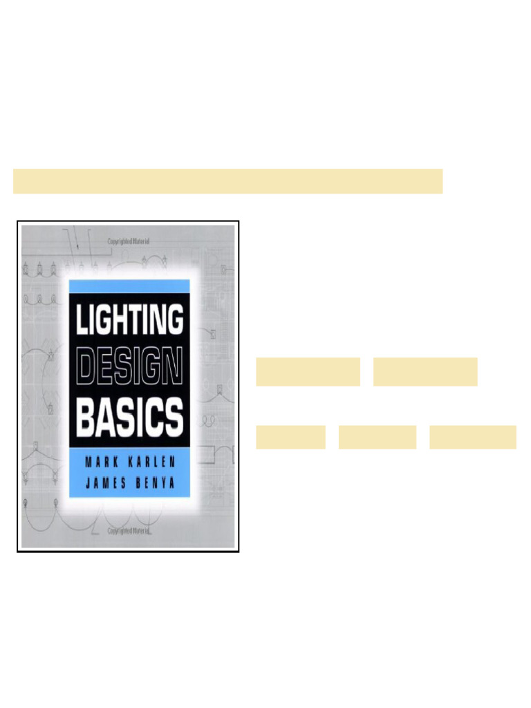 Lighting Design Basics 1st Edition Mark Karlen Full Chapters Included ...