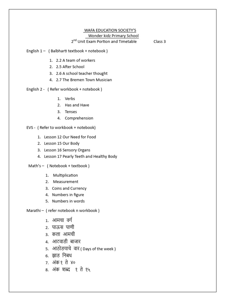 Unit 2 Class 3 Portion (1) | PDF