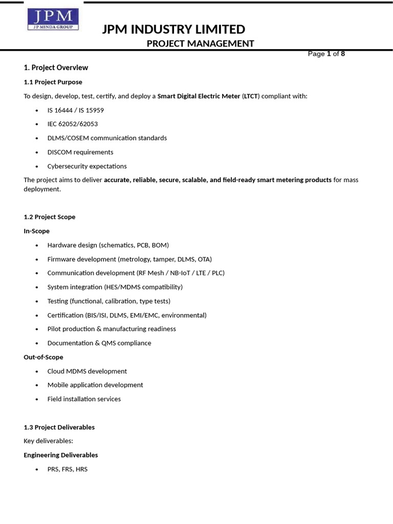 JPM Project Plan for LTCT Communications | PDF | Project Management ...