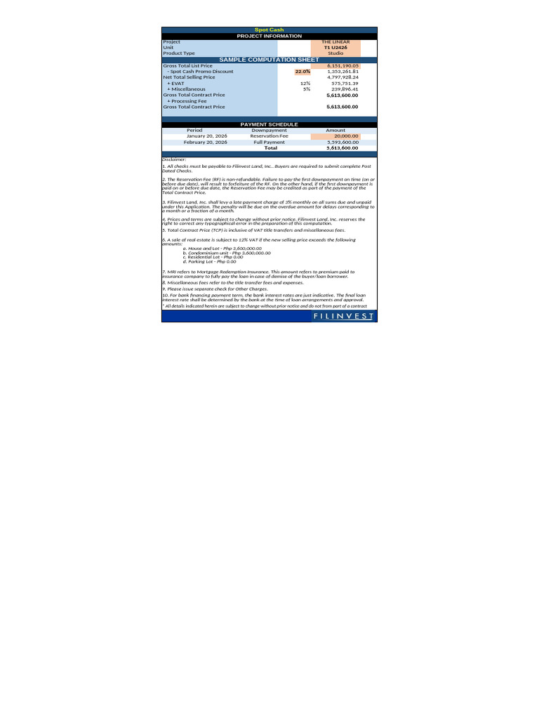HRB Payment Terms With Step Up Sample Computation AUGUST 2025 TEMPLATE ...