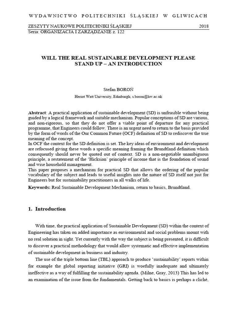 Will the Real Sustainable Development Please Stand | PDF ...