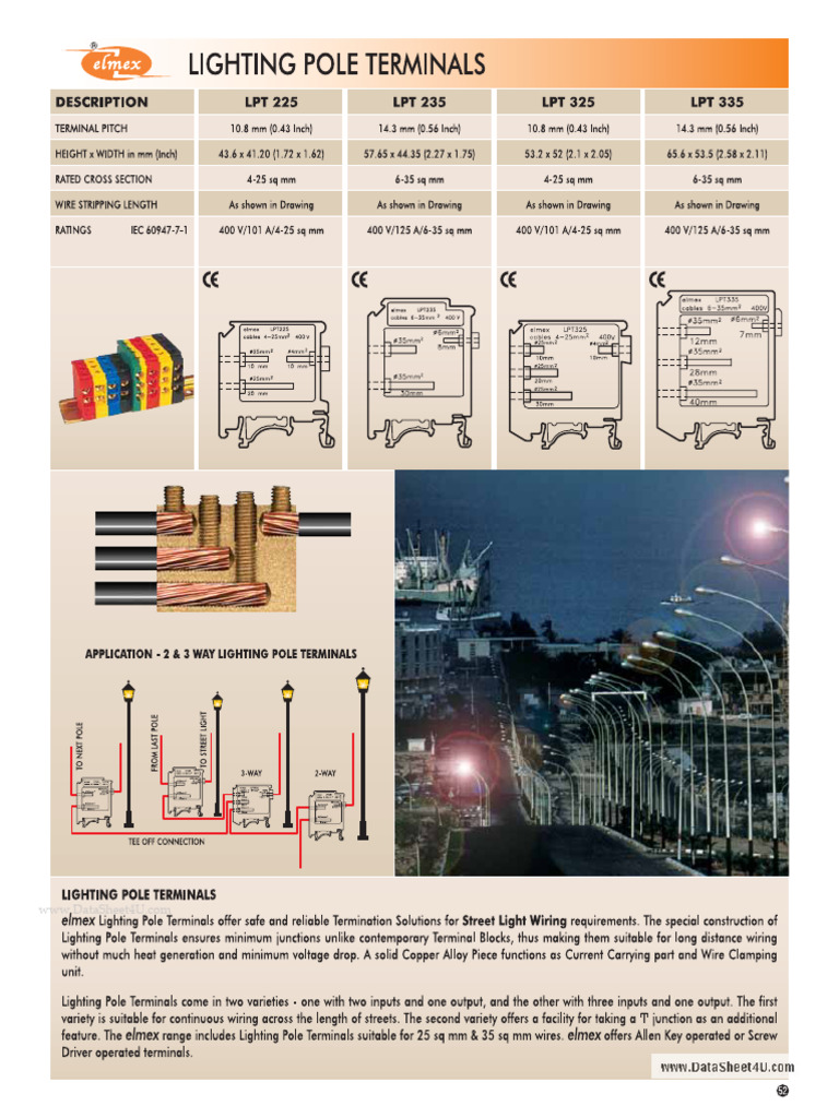 Terminal Blocks Data Sheet | PDF