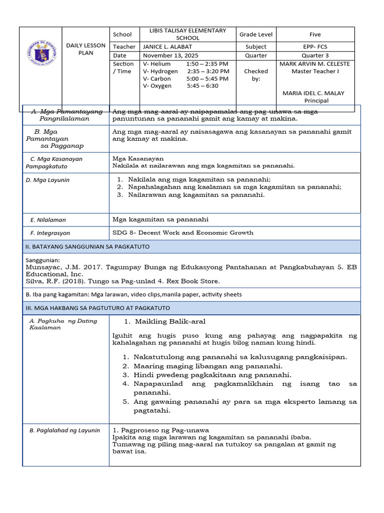 Epp 5 DLP q3 Day 5 | PDF