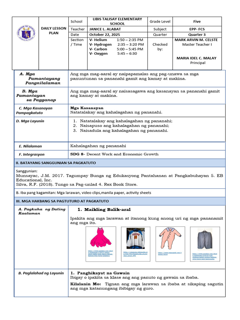 Epp 5 DLP q3 Day 1 | PDF