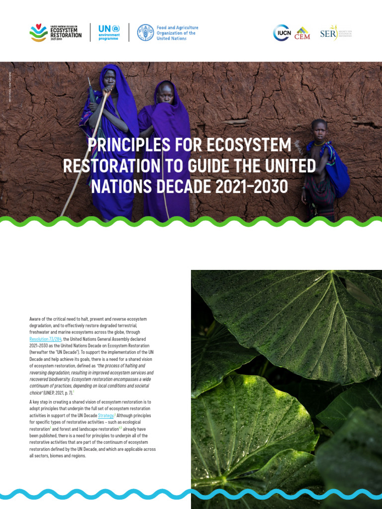 principles_for_ecosystem_restoration_ | PDF | Ecological Restoration ...