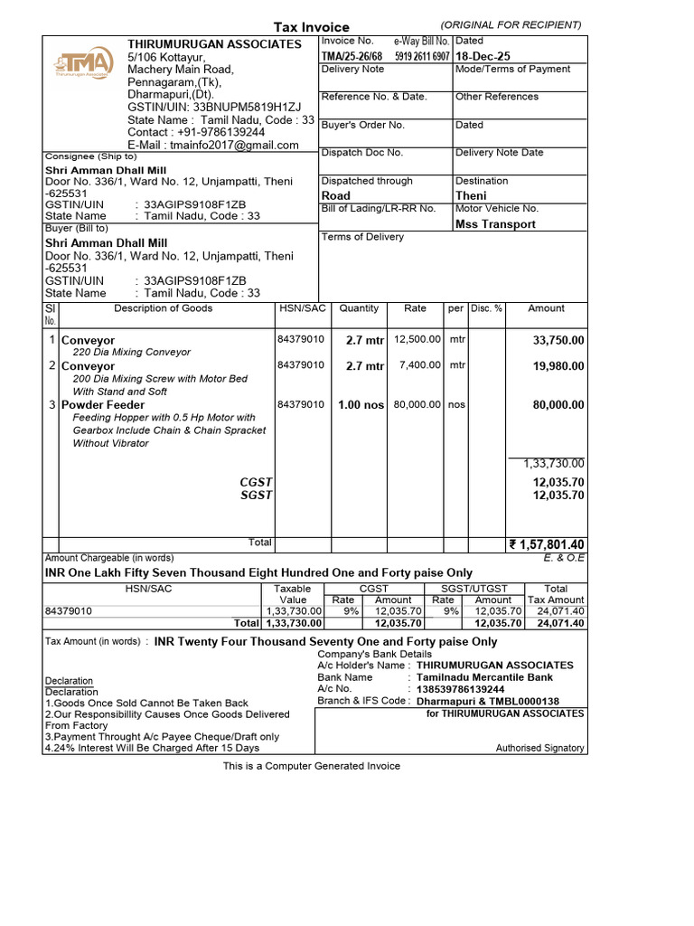 Amman Dhall -68 | PDF | Payments | Cheque