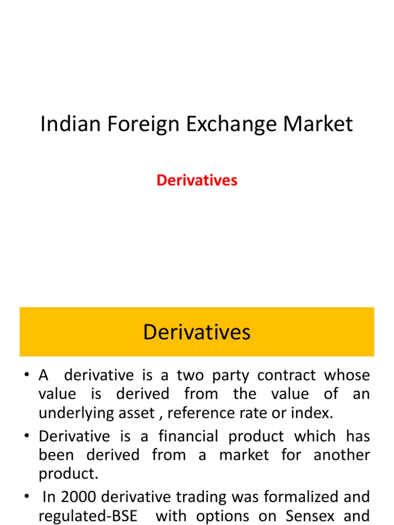 Indian Foreign Exchange Market | PDF | Futures Exchange | Option (Finance)