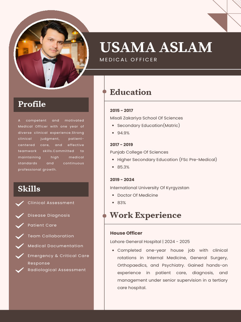Usama Aslam CV | PDF